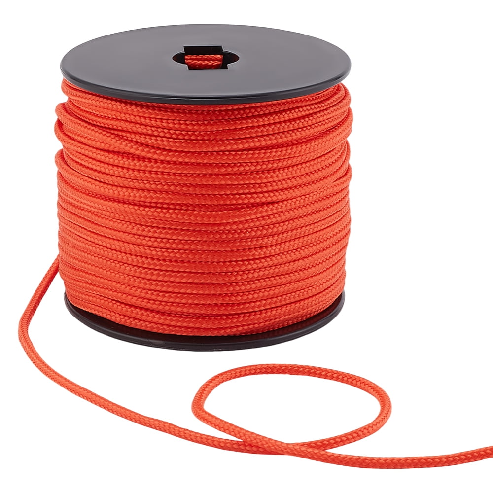 50M Nylon Cords Round Orange Red 3mm 54.68 Yards(50m)/Roll - Walmart.com