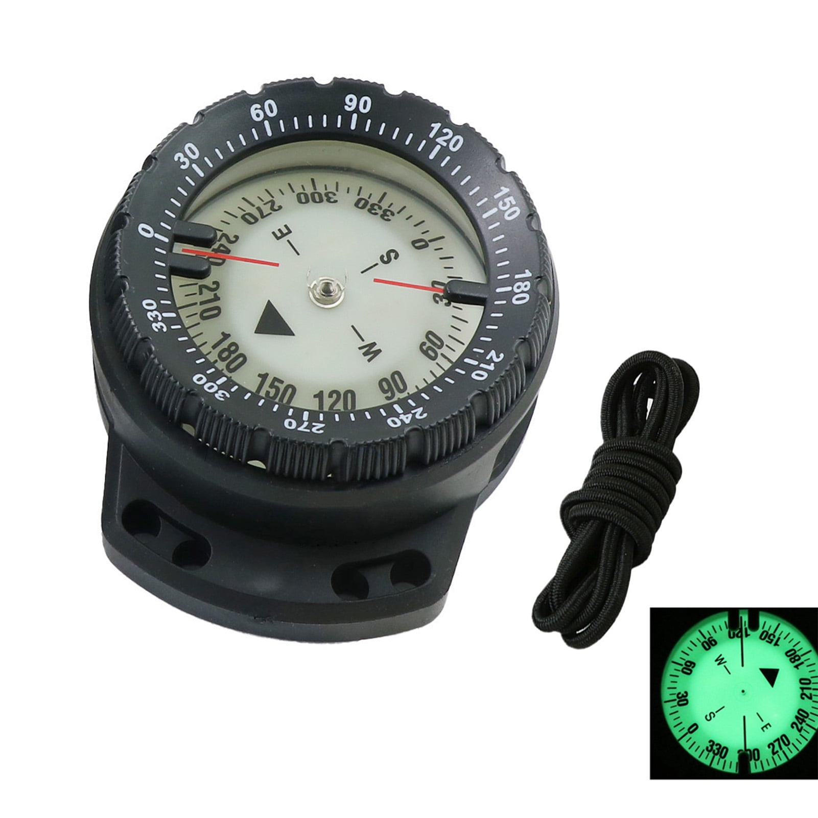 50M Underwater Diving Compass Luminous Dive Wrist Compass Waterproof ...