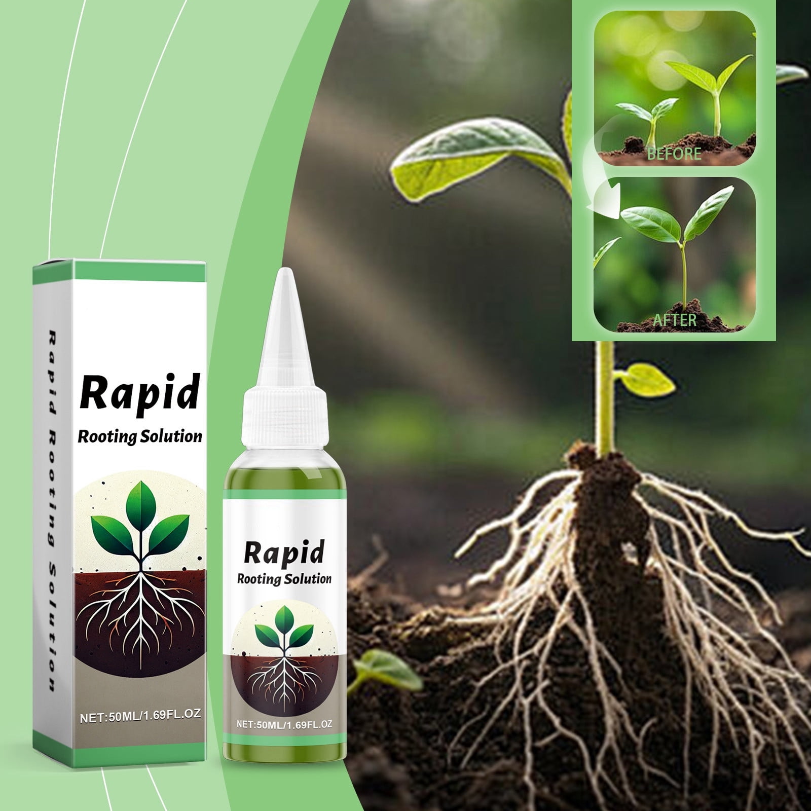 50ML Efficient Root Promoting Plant Growth Solution, Gardening Nutrient ...