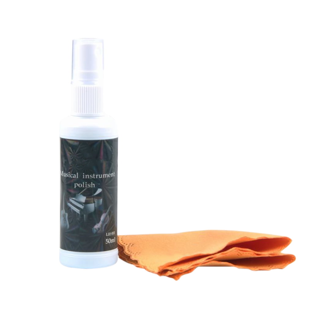 50ML Guitar Cleaner Instrument Guitar Wiping Piano Cloth Set Musical ...
