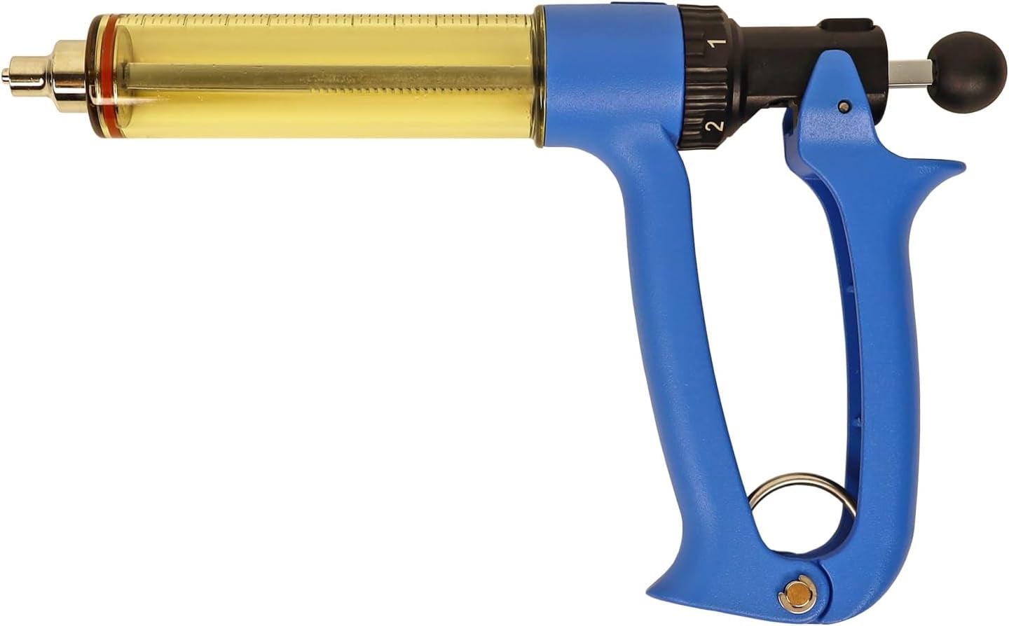 50ML Semi-Automatic Livestock Syringe, Adjustable Continuous Repeating Syringe for Cattle, Cow ...