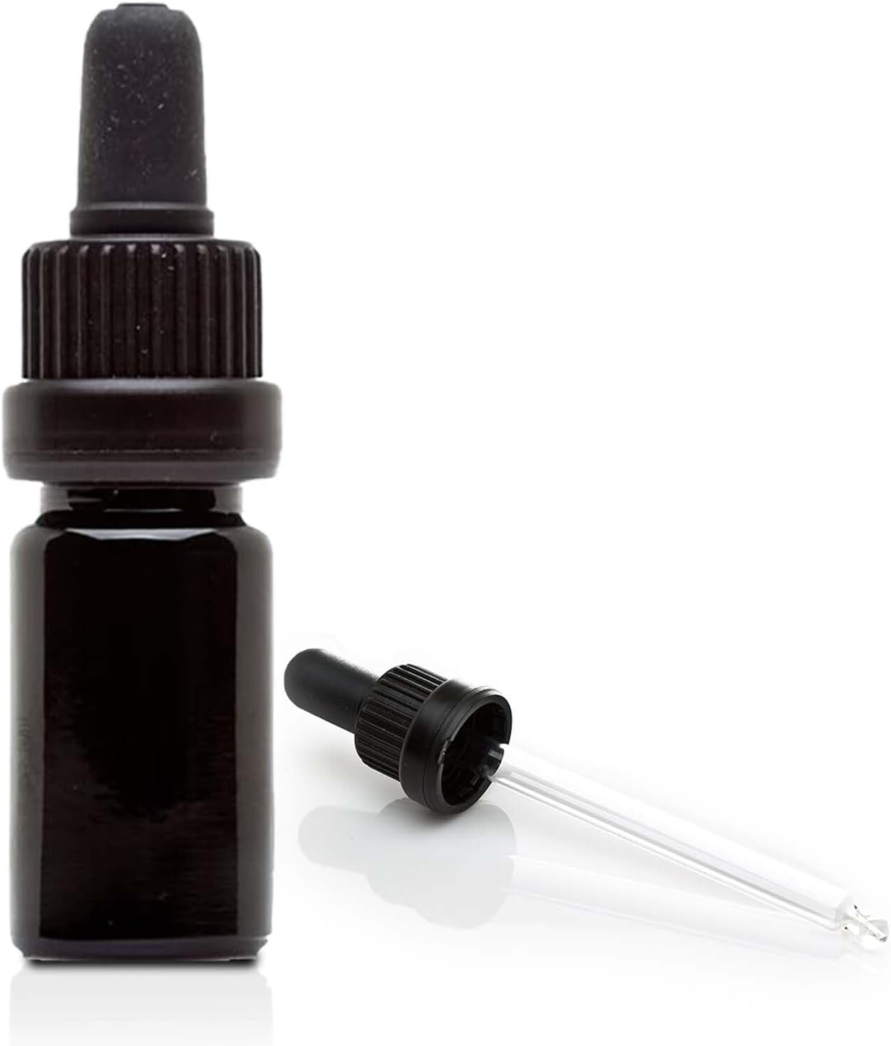 50ML Ultraviolet Black Glass Tincture Bottle with Leak-Proof Travel Cap ...
