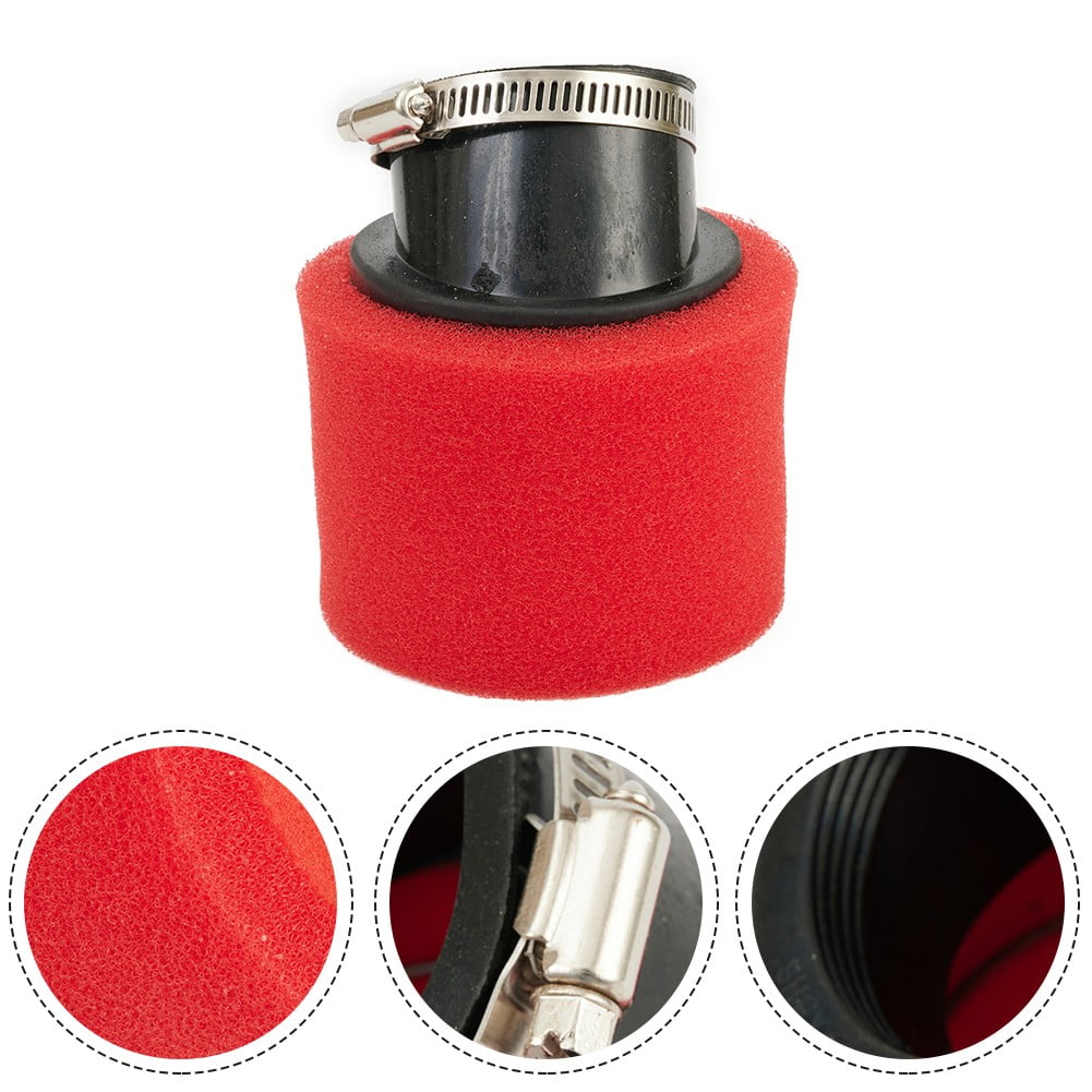 50mm Motor Air Filter Angled for ATV Go Kart Moped Scooter Pocket Dirt ...
