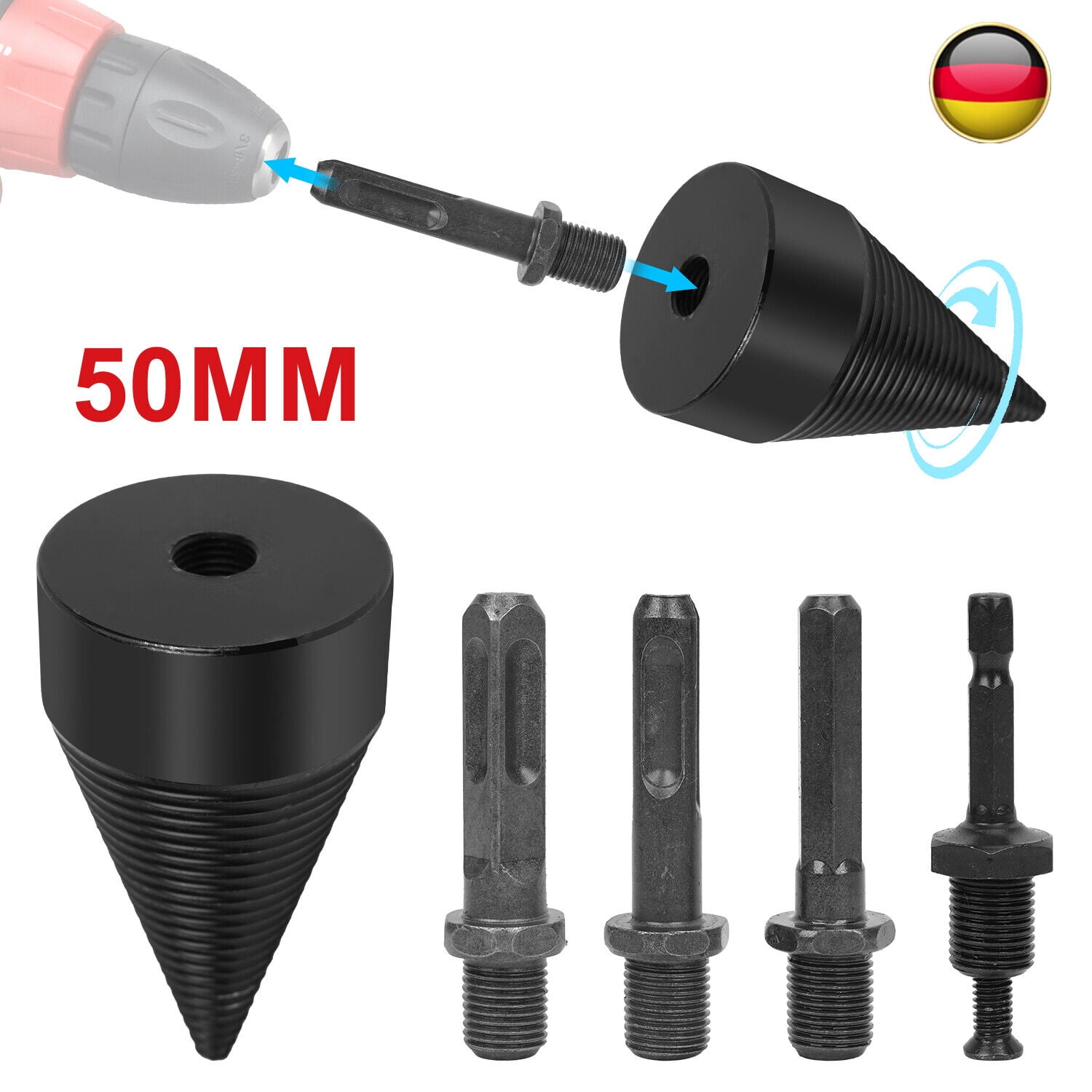 50MM WOOD SPLITTER CONE SPLITTER DRILL CONE SPLITTER FOR DRILLING ...