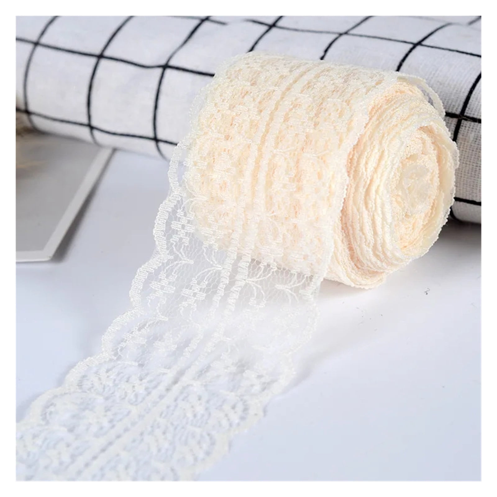 50Meters/Roll 4.5cm Embroidery Gold Silver Lace Ribbon DIY Apparel ...