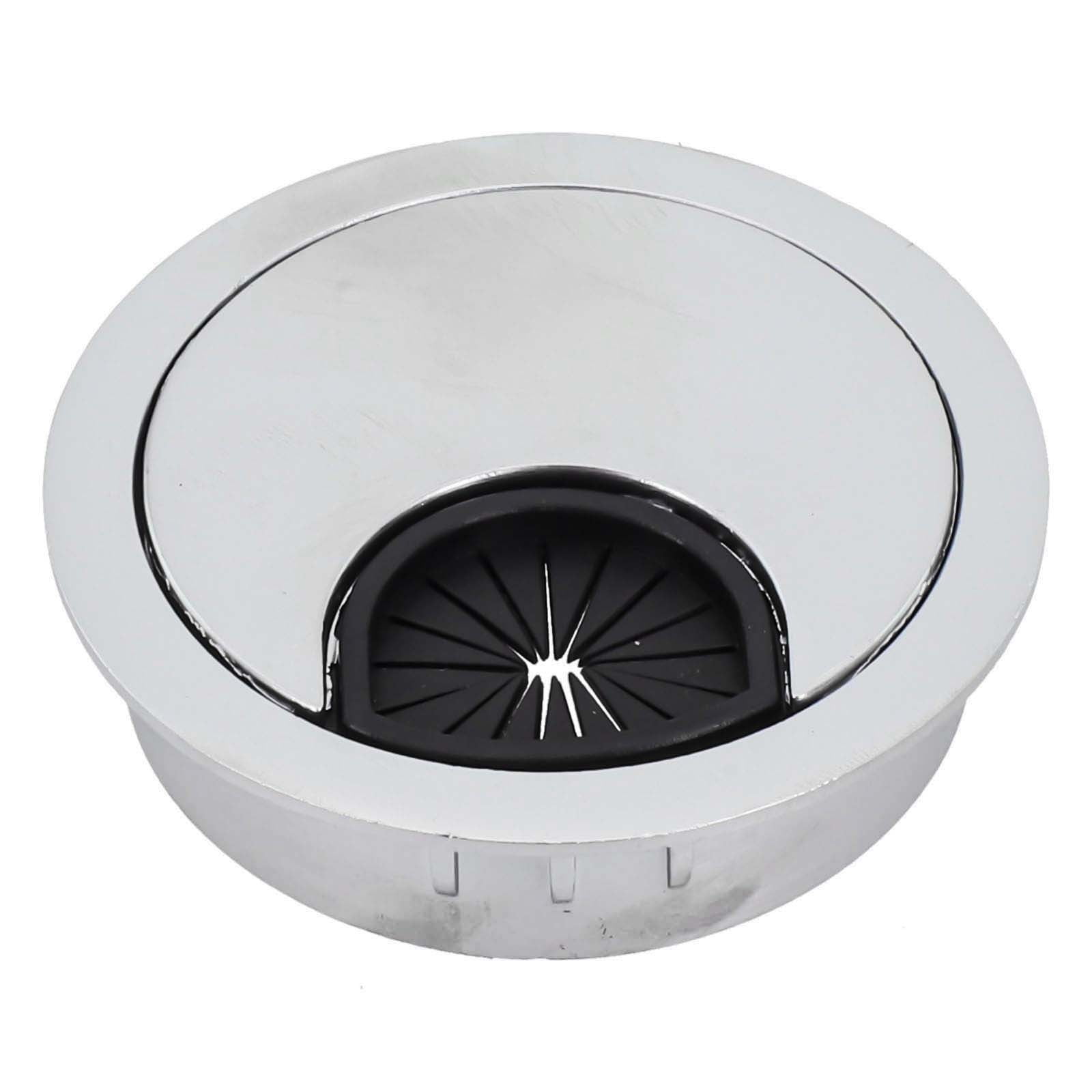 50Mm 60Mm 80Mm Desk Metal Grommet Table Cable Tidy Wire Hole Cover ...
