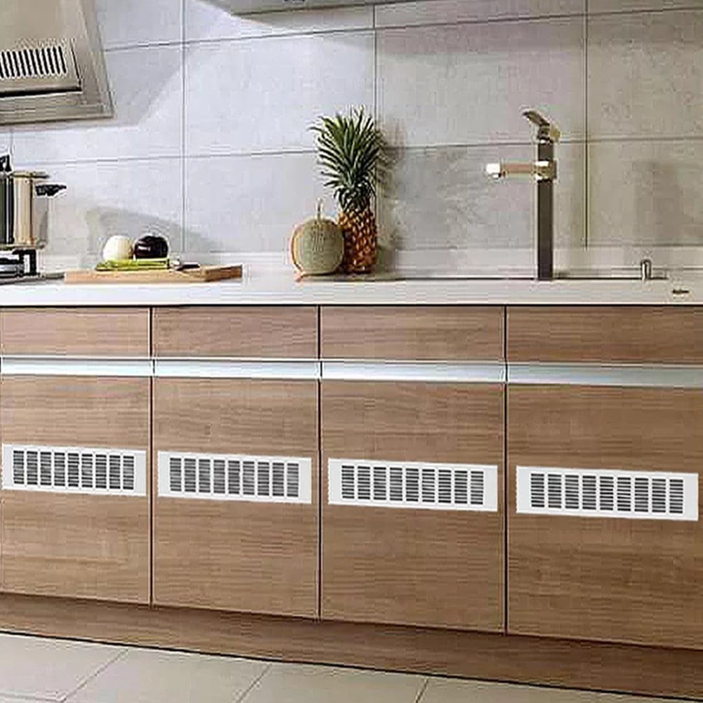 50Mm Aluminium Rectangular Cabinet Wardrobe Air Vent Grille Ventilation ...