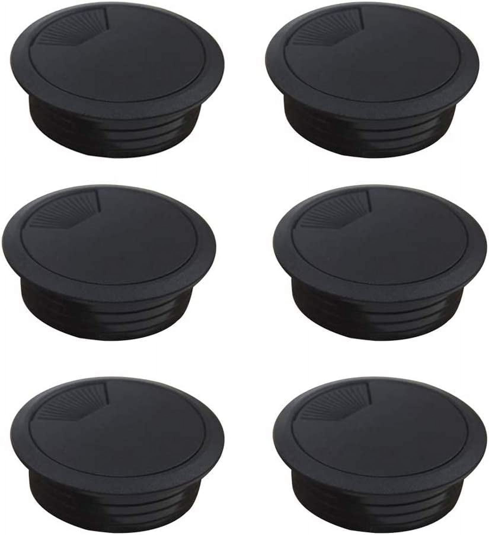 50Mm Wire Cable Black Desk Grommet Cord, Plastic Eyelet Cable Computer ...