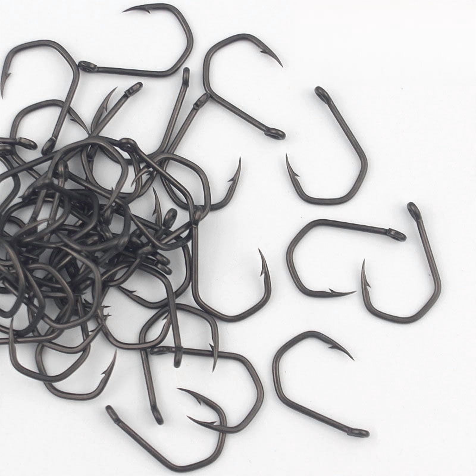 50PC Camelback Hook, Fishing Hook Carp Hook, Diamond-Shaped Barbed ...