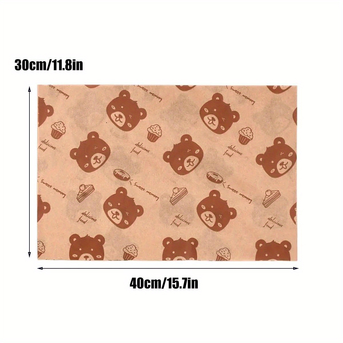 50PC Eco-Friendly Parchment Food Wrapping Paper - BPA Free, Oil ...