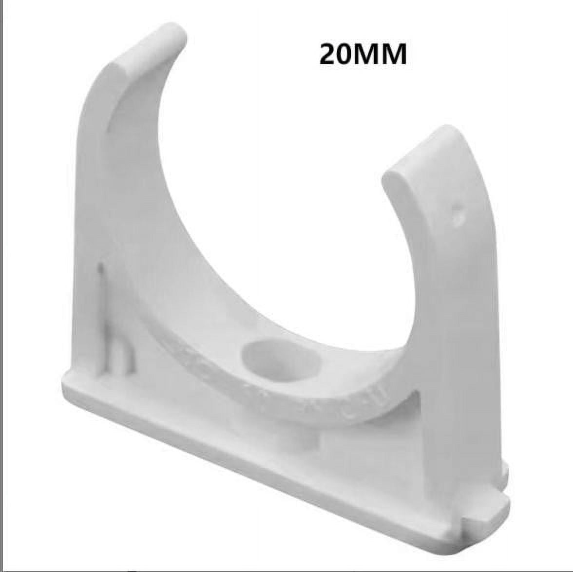 50PC PVC Pipe Clamps Plastic Easy Assembly Cable Management for Durable ...