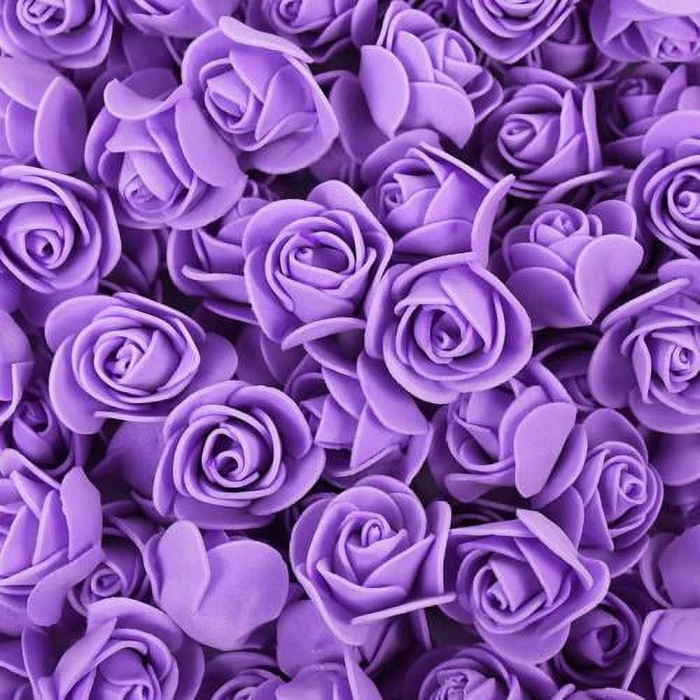 50PCS 1.4"Artificial Rose Flowers, Artificial Rose Flower Heads,PE Foam ...
