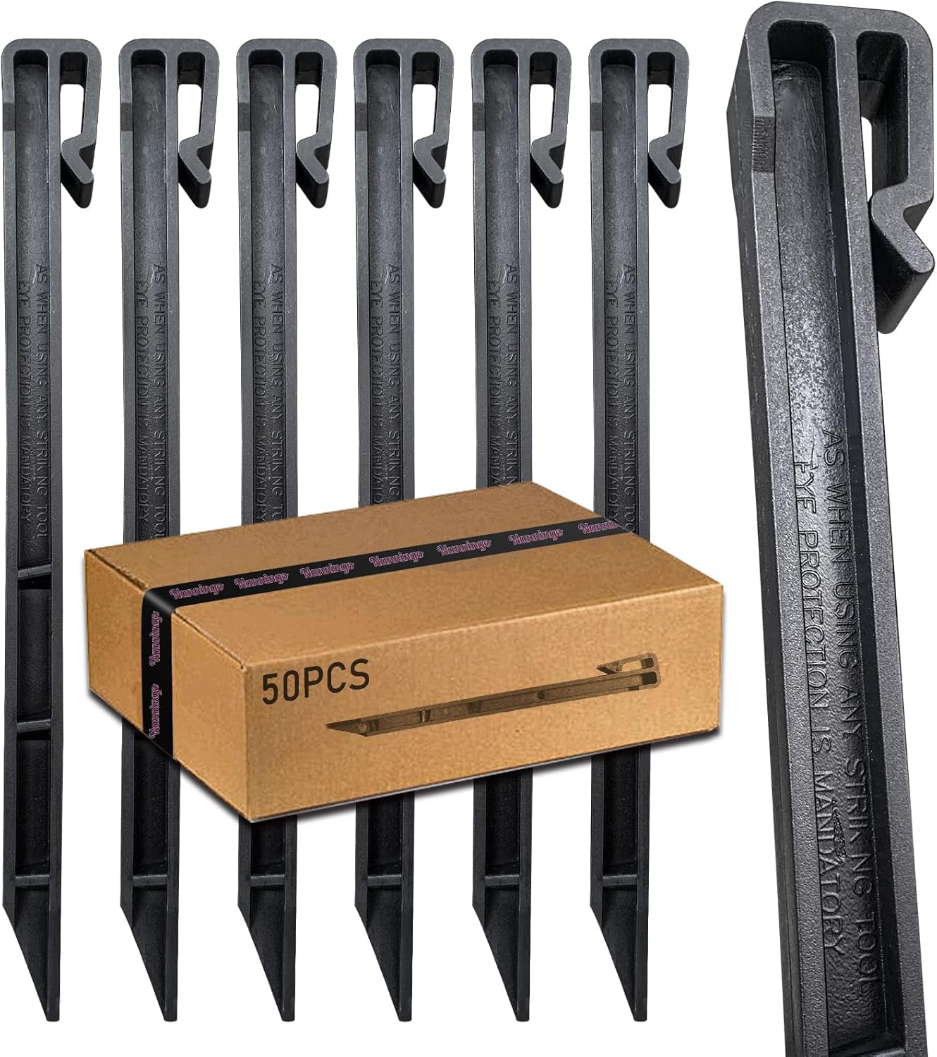 50PCS 10 Inch Landscape Edging Spikes, Garden Stakes Anchoring Spikes ...