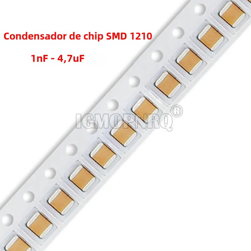 50PCS 1210 SMD Chip Ceramic Capacitor Fixed Pkg Surface Mount Capacity ...