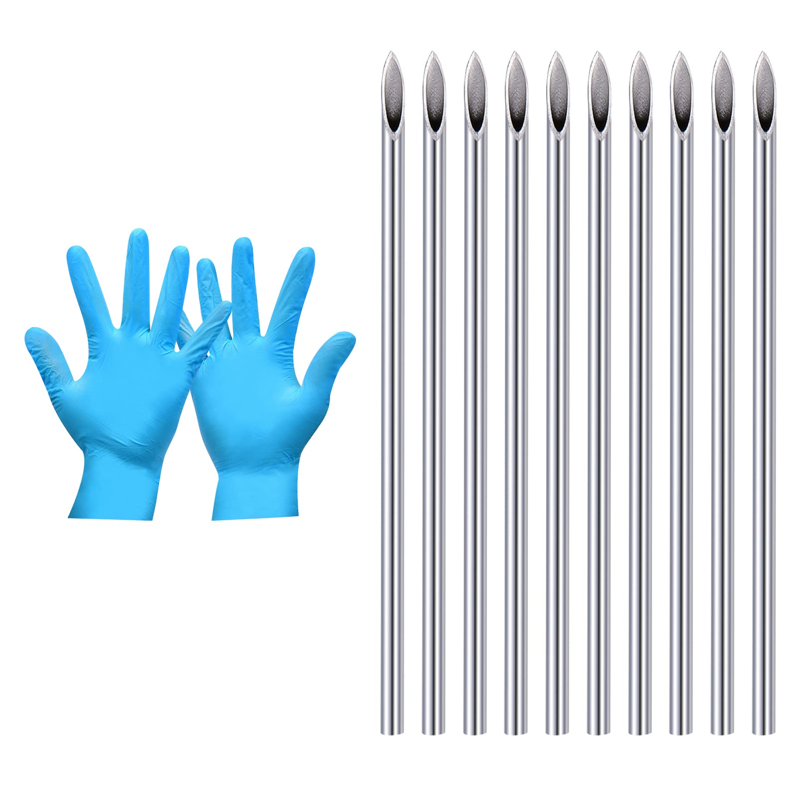 50PCS 16G Piercing Needles, 16 Gauge Hollow Puncture Piercing Needles ...