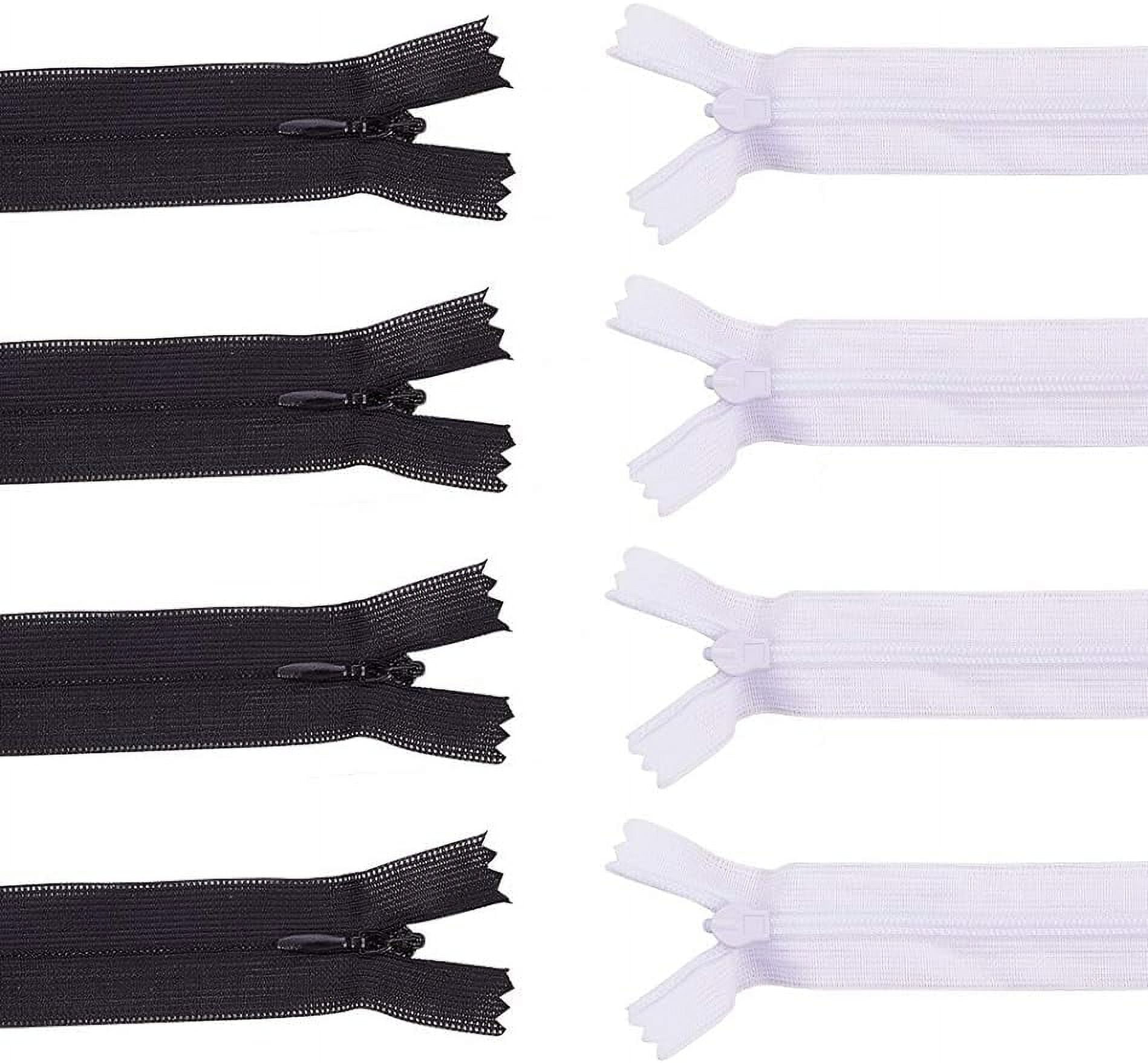50PCS 16Inch Nylon Invisible Zippers for Skirts Pillows Clothing and ...