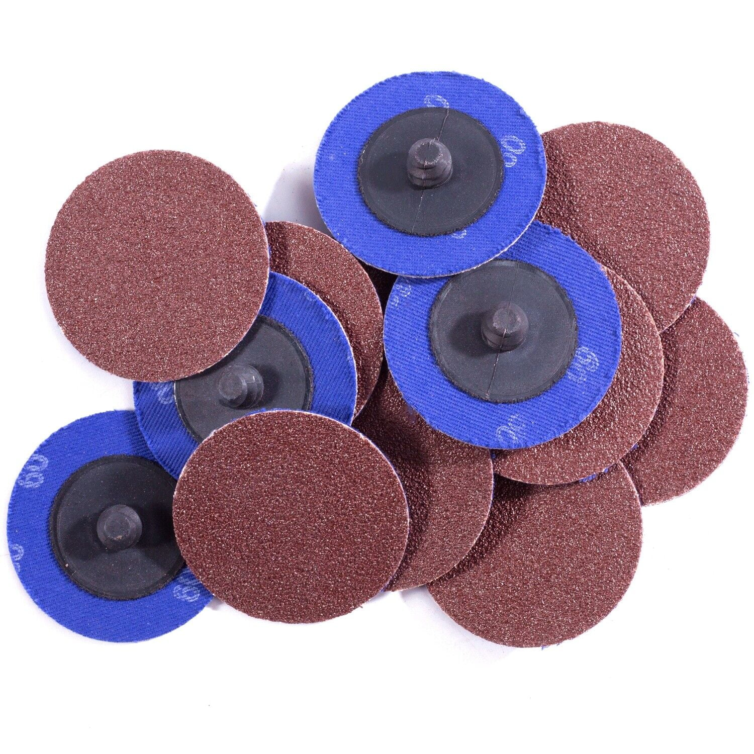 50PCS 2 inch 80 Grit Aluminum Oxide Roll Lock Die Grinder Sanding ...