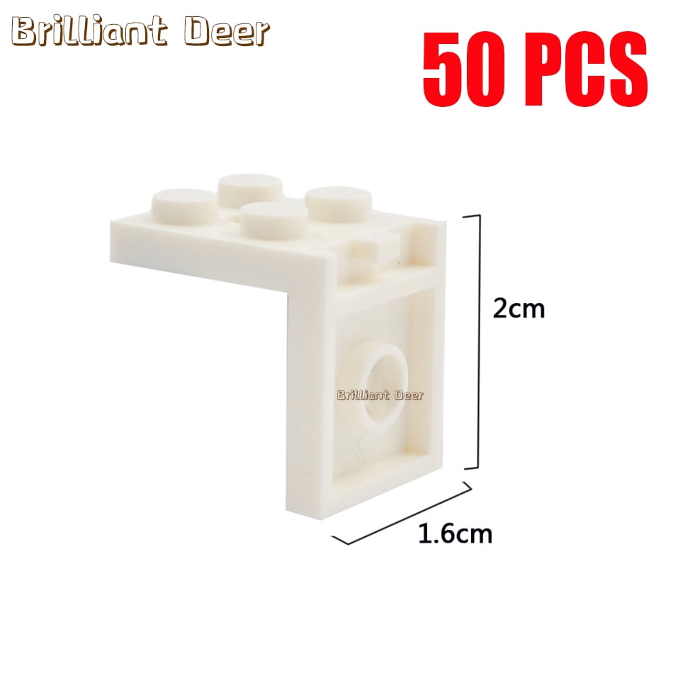 50PCS 2X2 Dots Figures Stand Base Plate Holder Wall Display DIY MOC Showcase Bracket Building ...