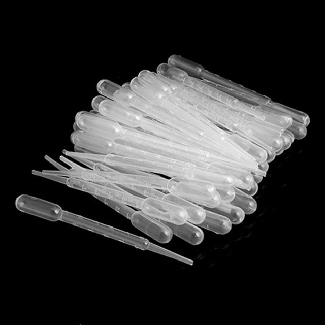 50PCS 3ml Disposable Plastic Transfer Pipettes, Calibrated Dropper ...