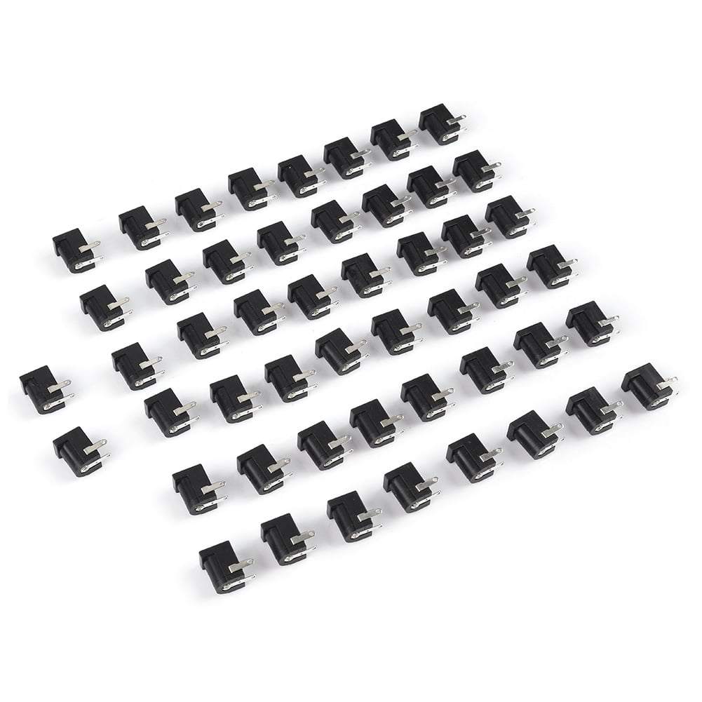 50PCS 5.5mm x 2.1mm DC Power Barrel Jack Adapter Breadboard - Walmart.com