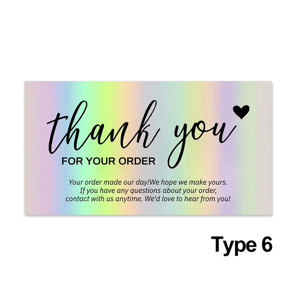 50PCS 5*9cm Online Retail Package Inserts Thanks Gorgeous Appreciate ...