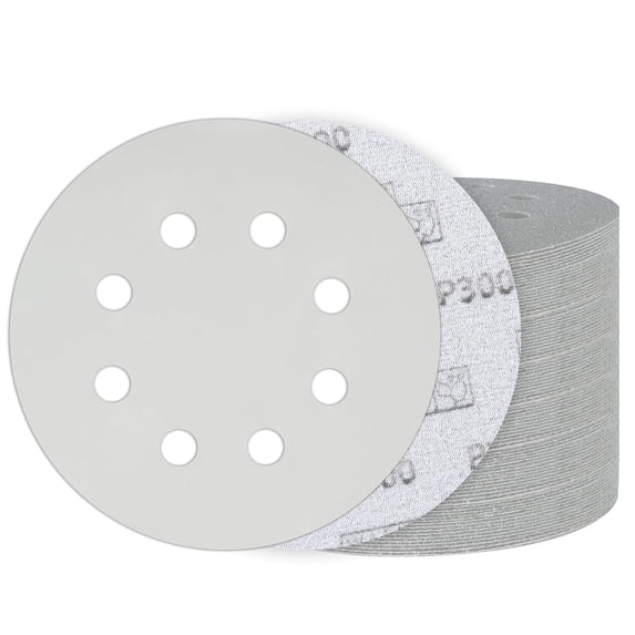 50PCS 5 Inch Hook and Loop Sanding Discs 3000 Grit, 8 Hole Wet Dry ...