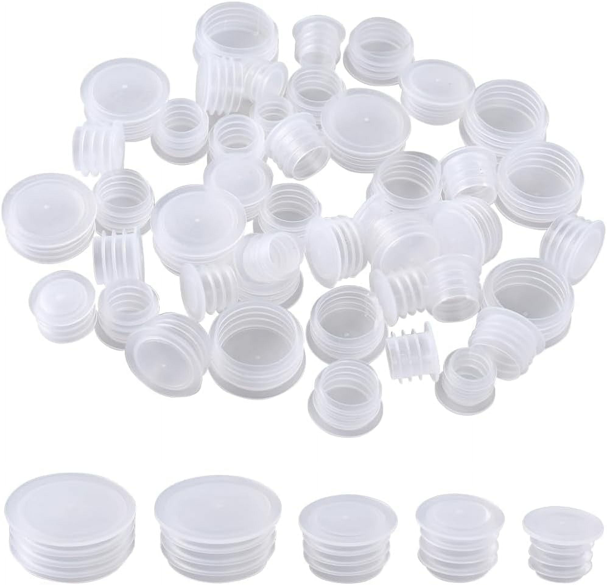 50PCS 5 Sizes Plastic Salt And Pepper Shaker Stopper 3/8 to 3/4 Inch ...