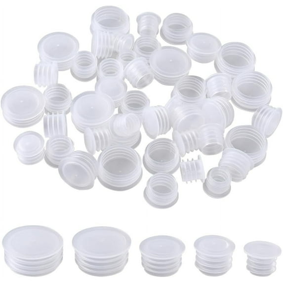 50PCS 5 Sizes Plastic Salt And Pepper Shaker Stopper 3/8 to 3/4 Inch ...
