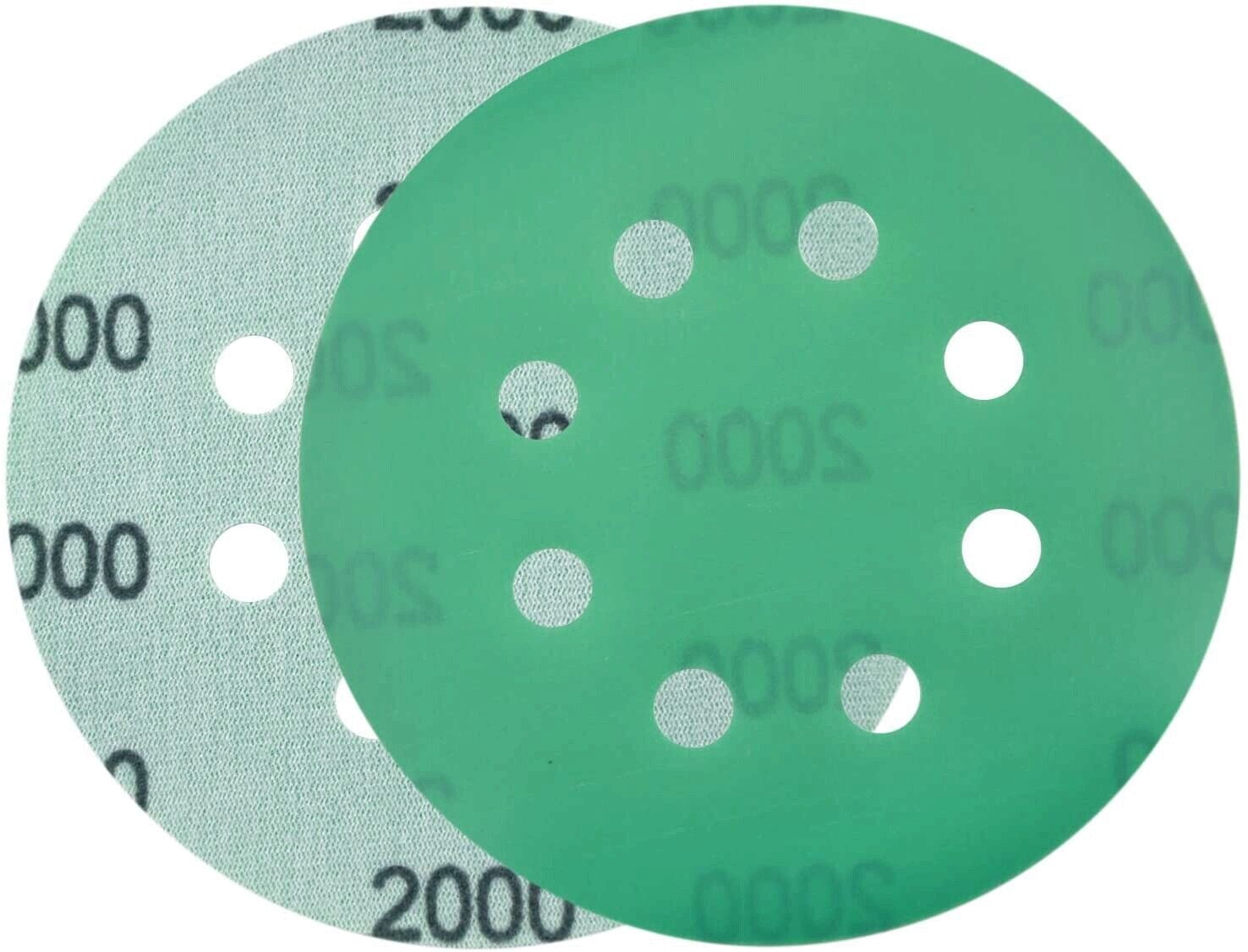 50PCS 5 inch Sanding Discs 2000 Grit Wet Dry Sandpaper Hook Loop ...