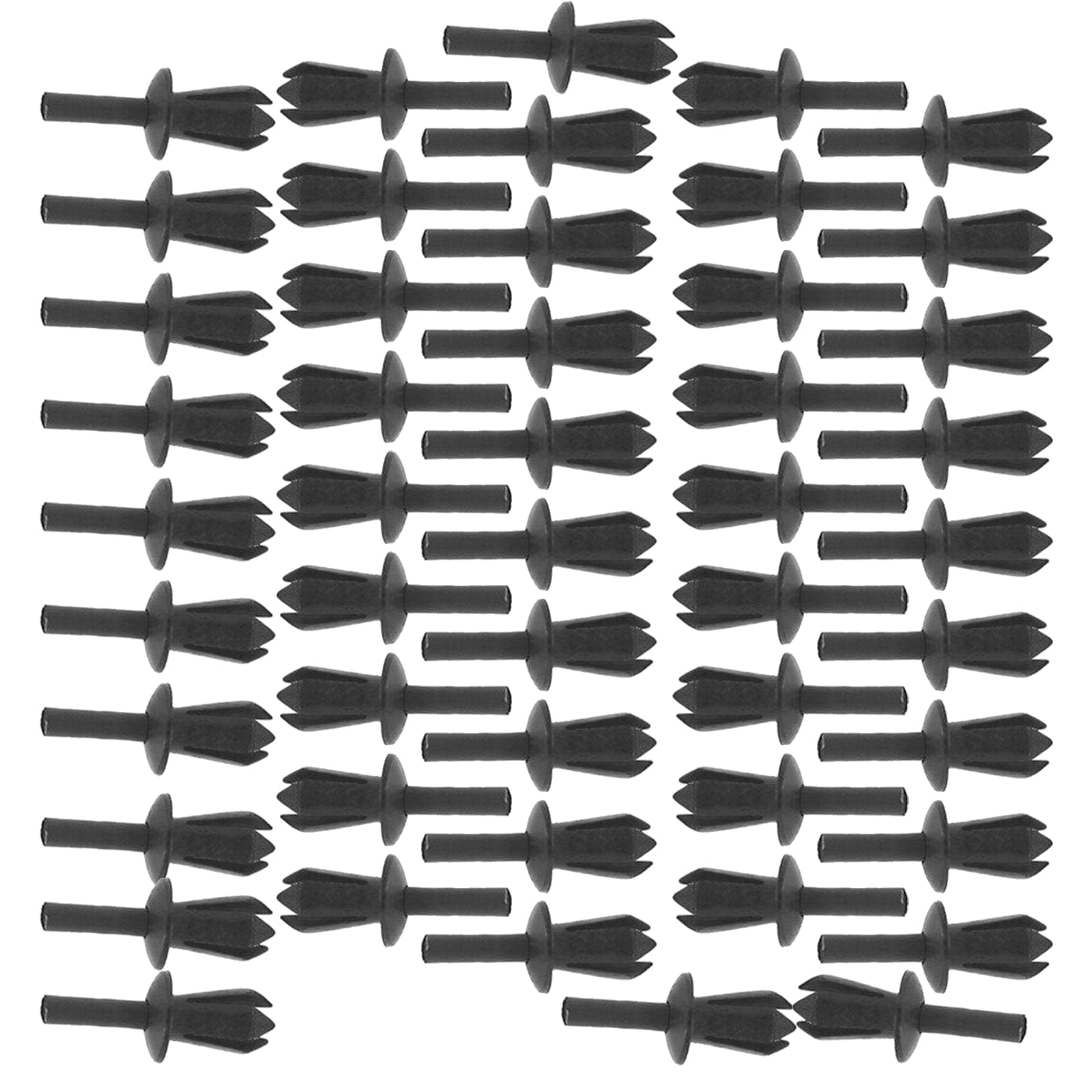 50PCS 5mm Plastic Retainer Clips Car Fasteners Push Pin Rivets Bumper ...