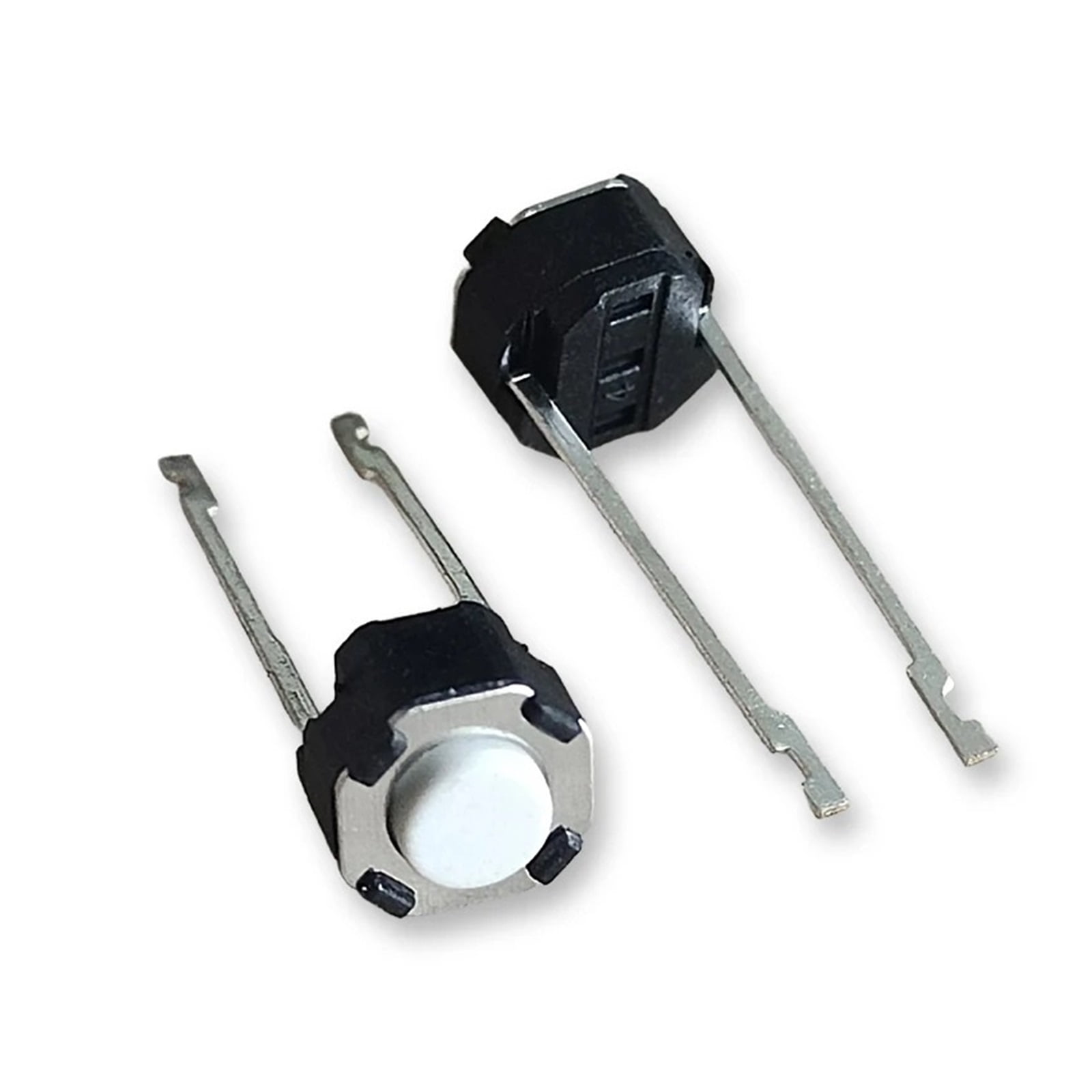 50PCS 6x6 Round (Mid Two Pin Long Legs) Self-Reset Tact Switch 6*6*4.3 ...