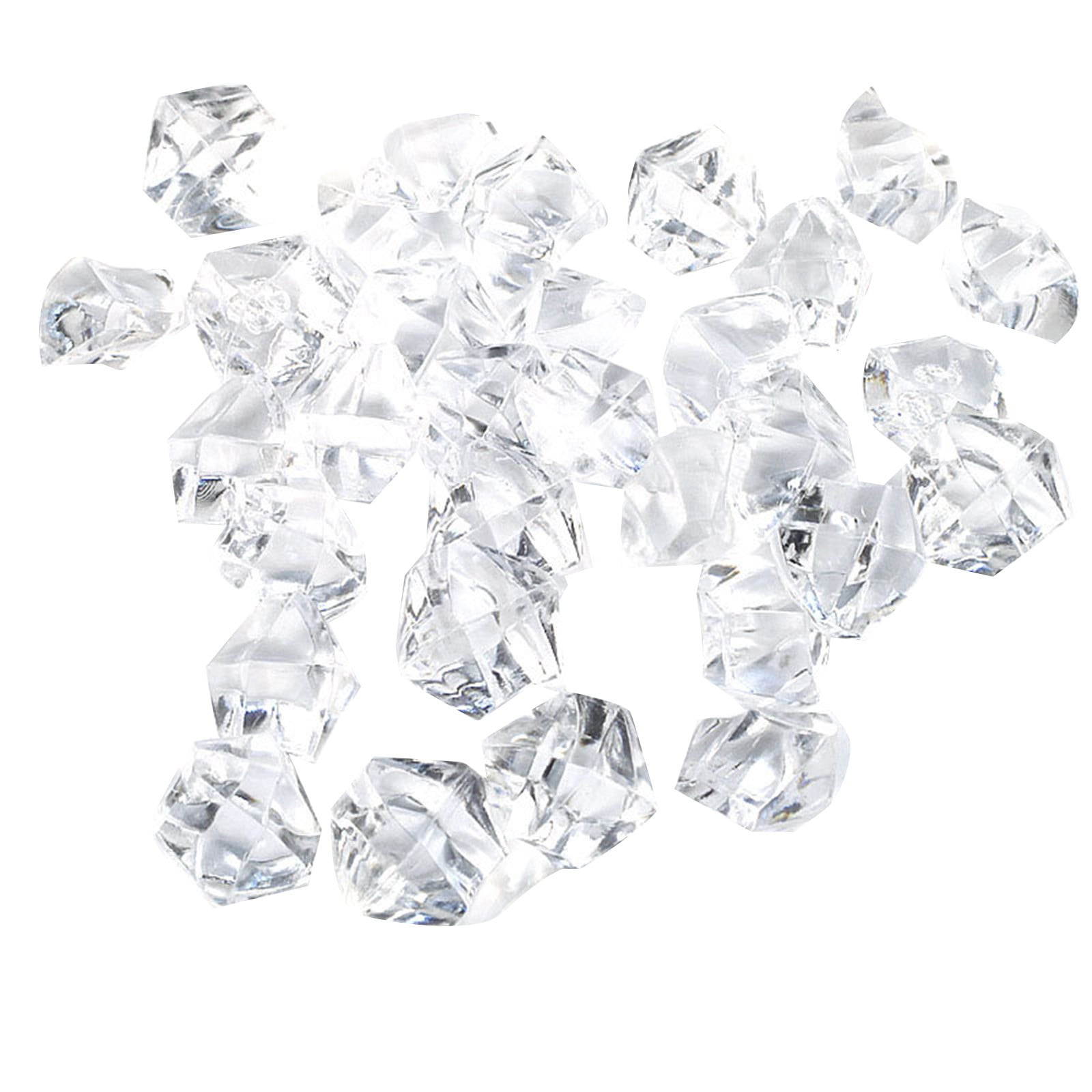 50PCS Acrylic Gems Clear Ice Rocks Vase Rocks Centerpiece For Vase ...