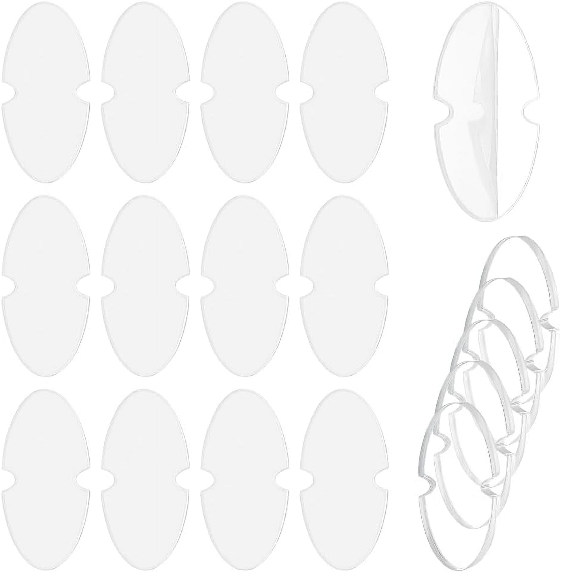 50PCS Acrylic Hat Removable Buttons Oval Base Knitted Hat Maker's ...