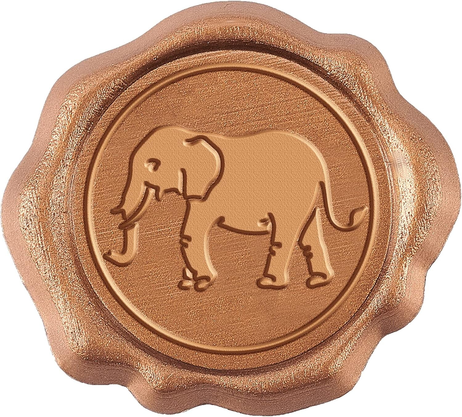 50PCS Adhesive Wax Seal Stickers Elephant Wax Seal Stickers Wedding ...
