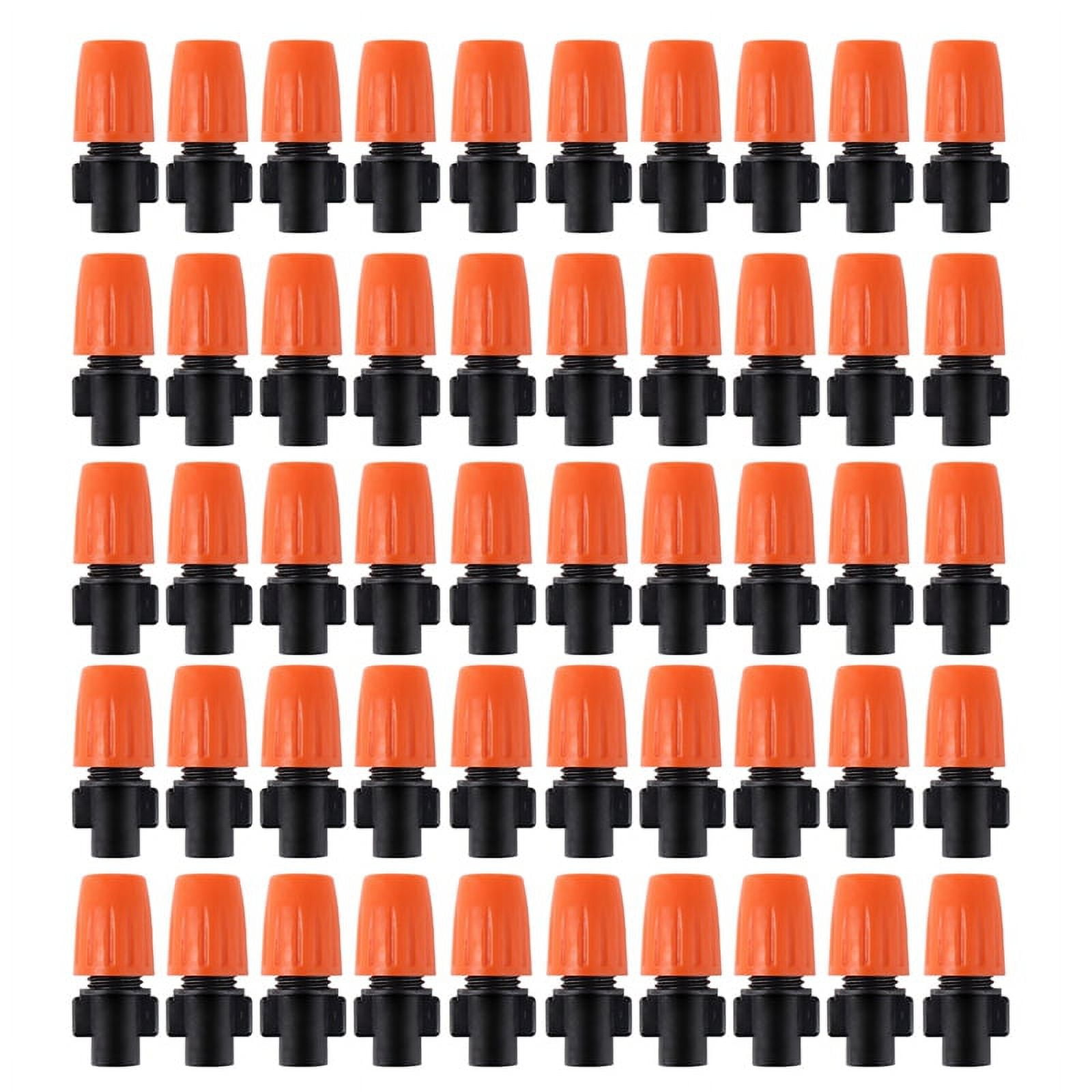 50PCS Adjustable Garden Drip Irrigation Misting Nozzle -Flow Dripper ...
