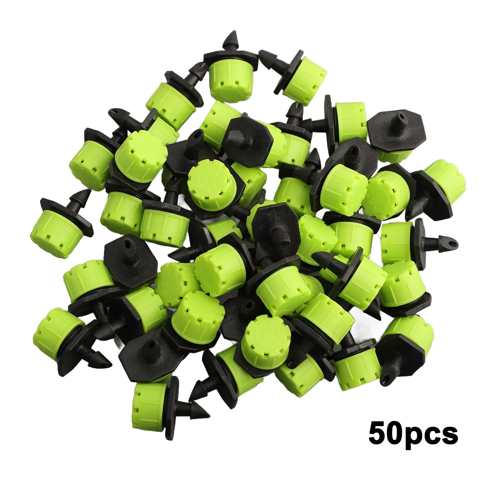 50PCS Adjustable Irrigation Sprinkler Garden Drip Emitters Micro Spray ...