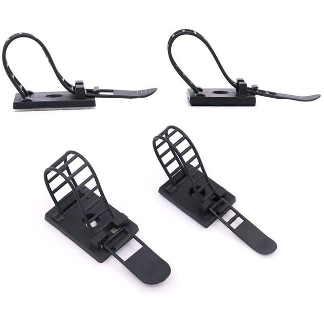 50PCS Adjustable Mount Nylon Cable Ties, Nylon Cable Straps Cable Ties ...