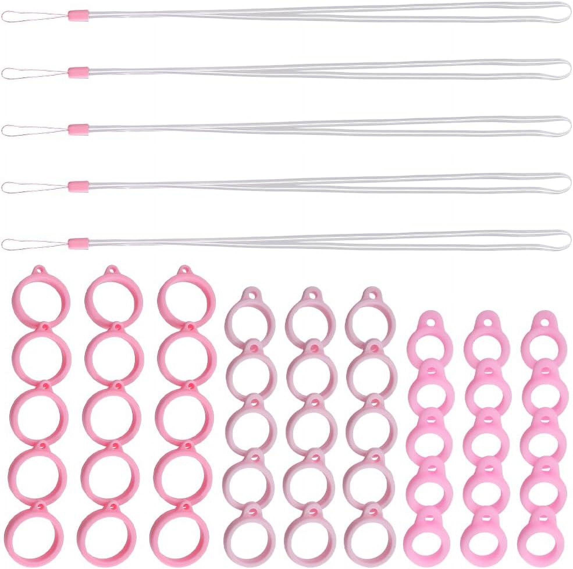 50PCS Anti-Lost Necklace Lanyard Set Including 5PCS Anti-Loss Pendant Strap String Holder with ...