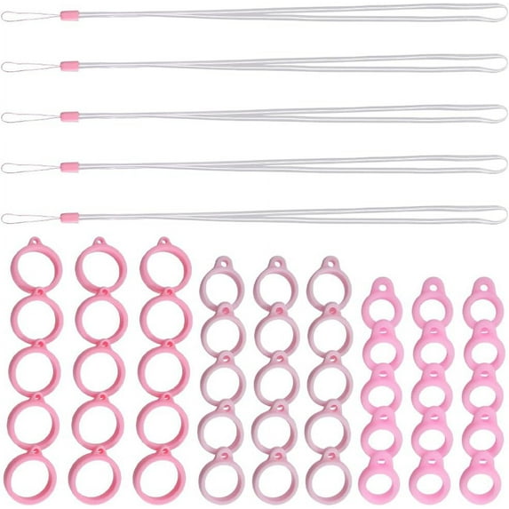 50PCS Anti-Lost Necklace Lanyard Set Including 5PCS Anti-Loss Pendant ...