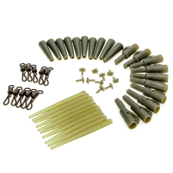50PCS Anti-twist Spire Tube Fishing Accessories, Rig Tube Sleeves for ...