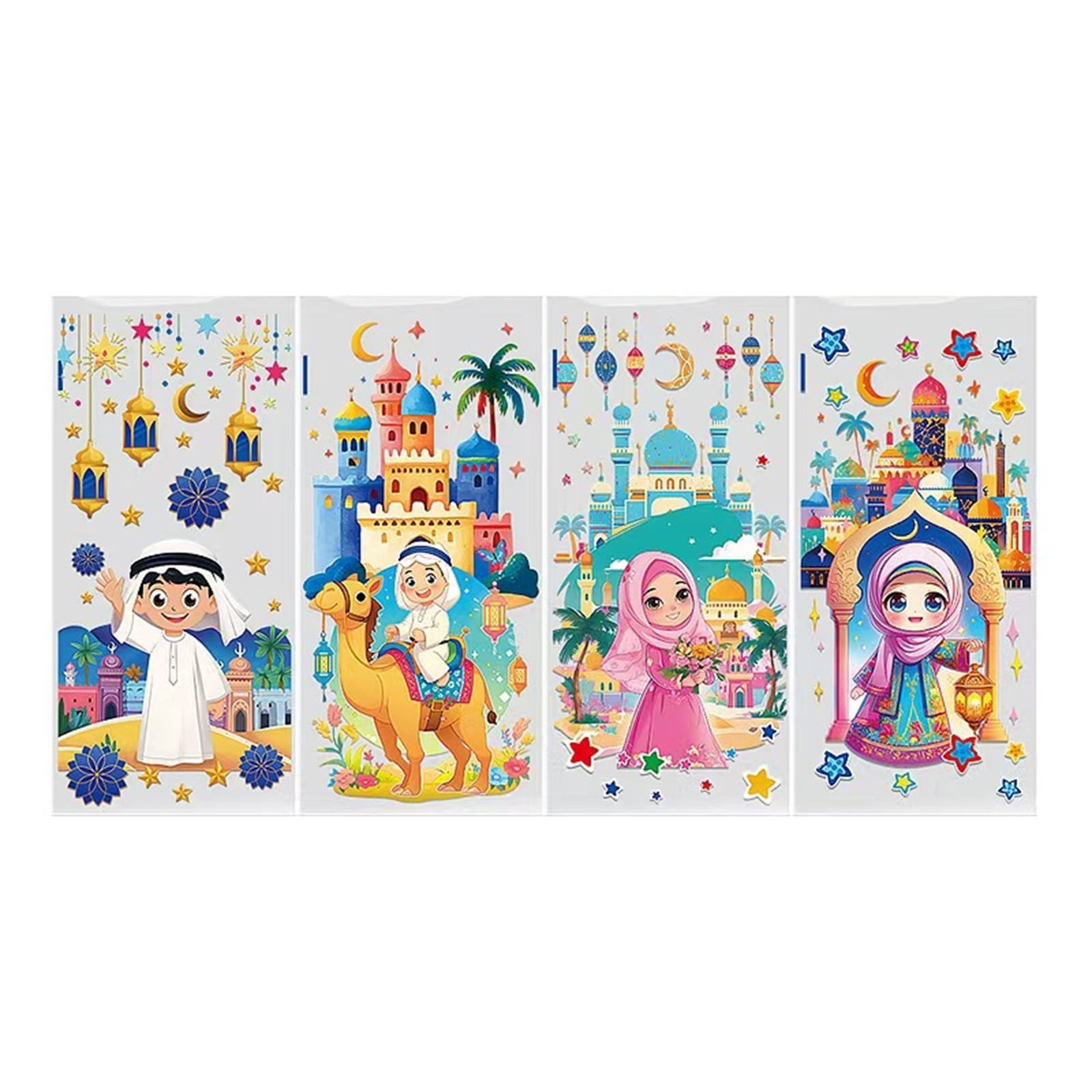 50PCS Arabic Candy Bags Colorful Gift Bags PVC Texture Bag Bag Colorful ...