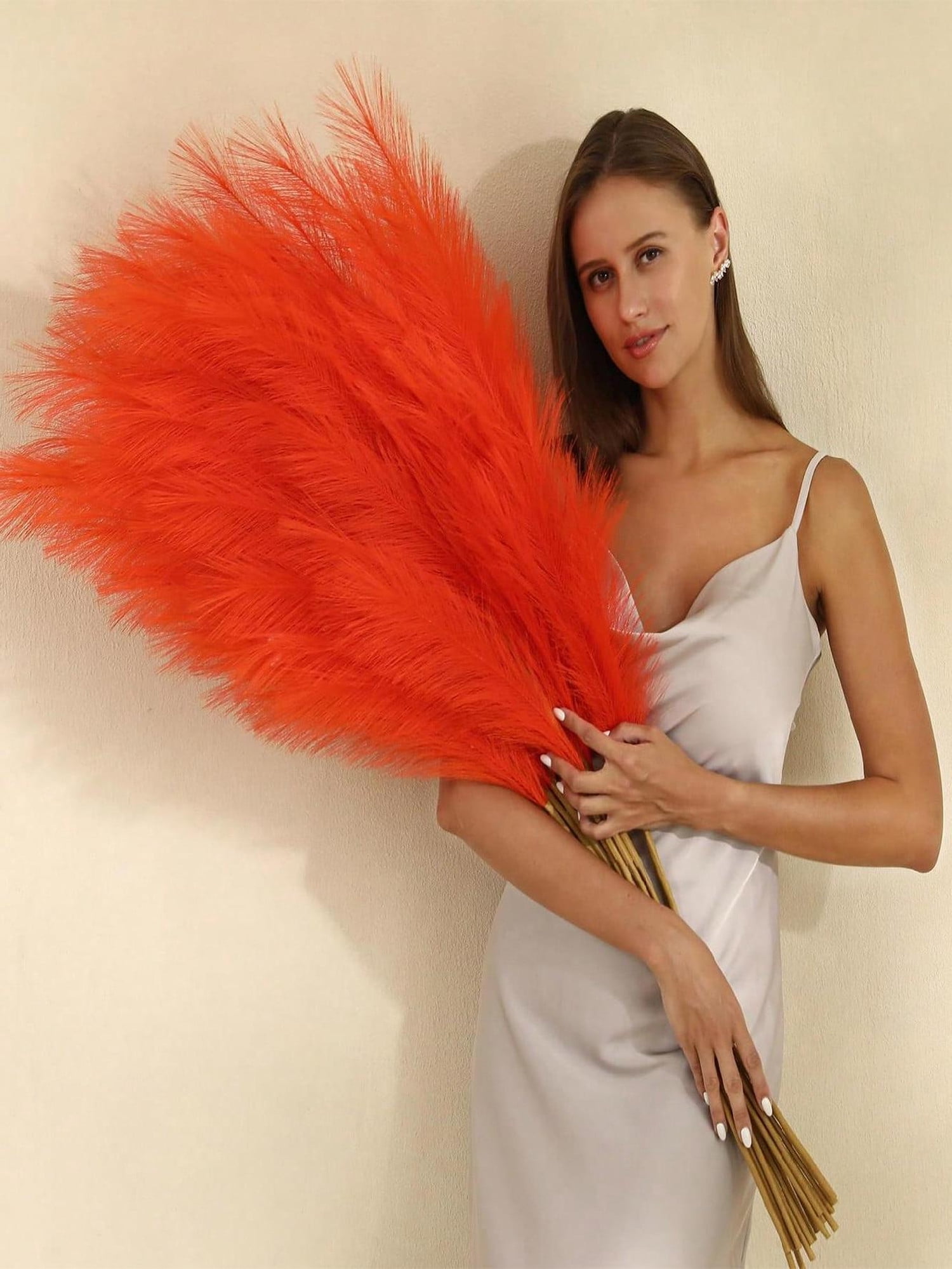 50PCS Artificial Pampas Grass Decorations - Hypoallergenic & Durable ...
