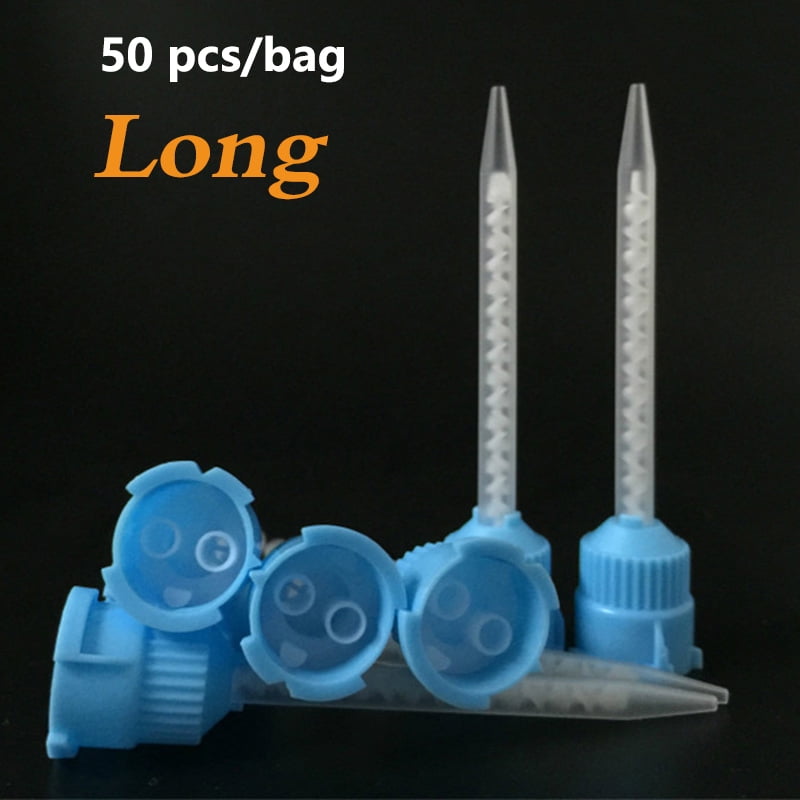 50PCS/Bag Dentistry Disposable Silicone Rubber Mixing Head 1:1 For ...