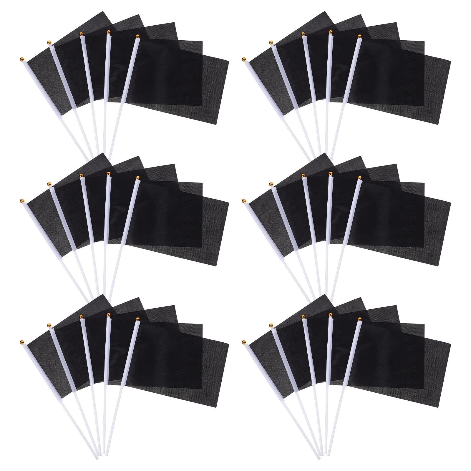 DEEPCRAFF Blank Handheld Flags Black for DIY Party Decor and School ...