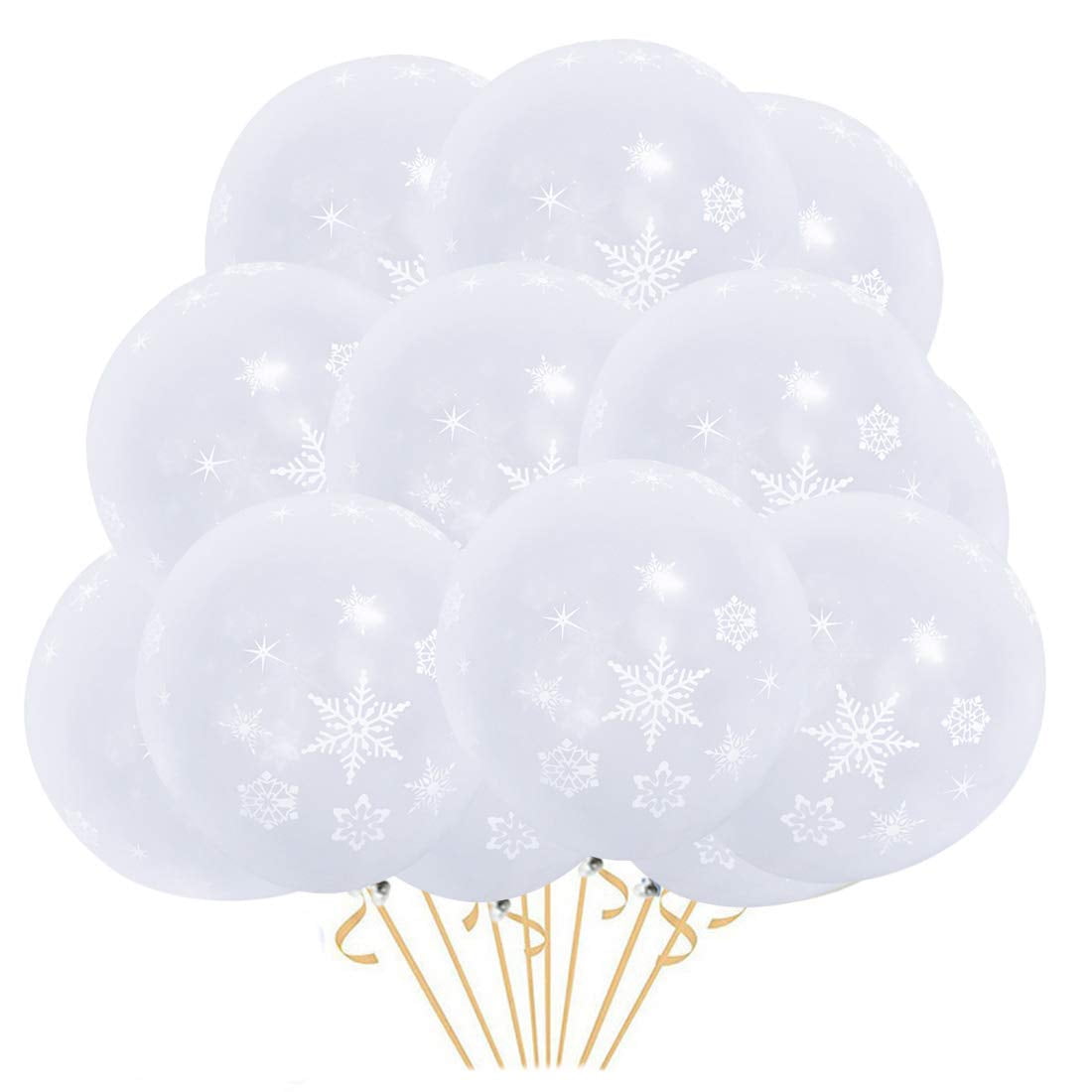 50PCS Christmas Snowflake Balloons - Perfect for Christmas and Winter ...