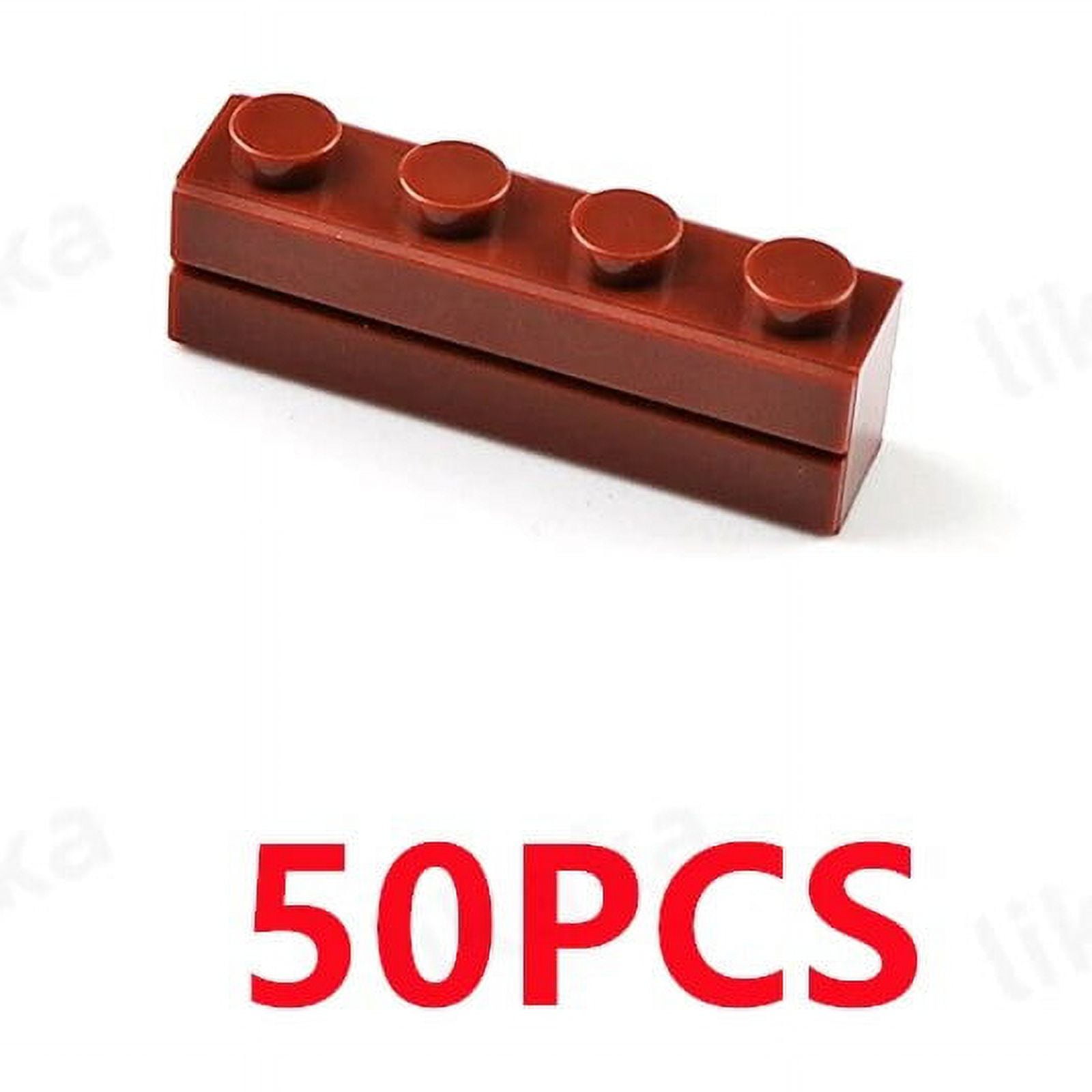 50PCS City Wall Blocks for MOC House Thick 1*2 1*4 L Dots Building ...