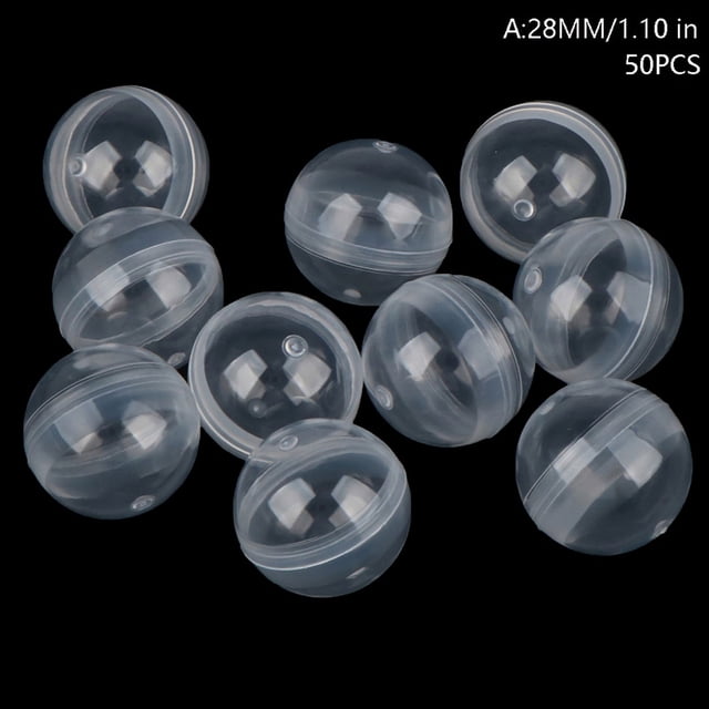 50PCS Clear Can Open Transparency Plastic Capsule Toy Surprise Ball ...