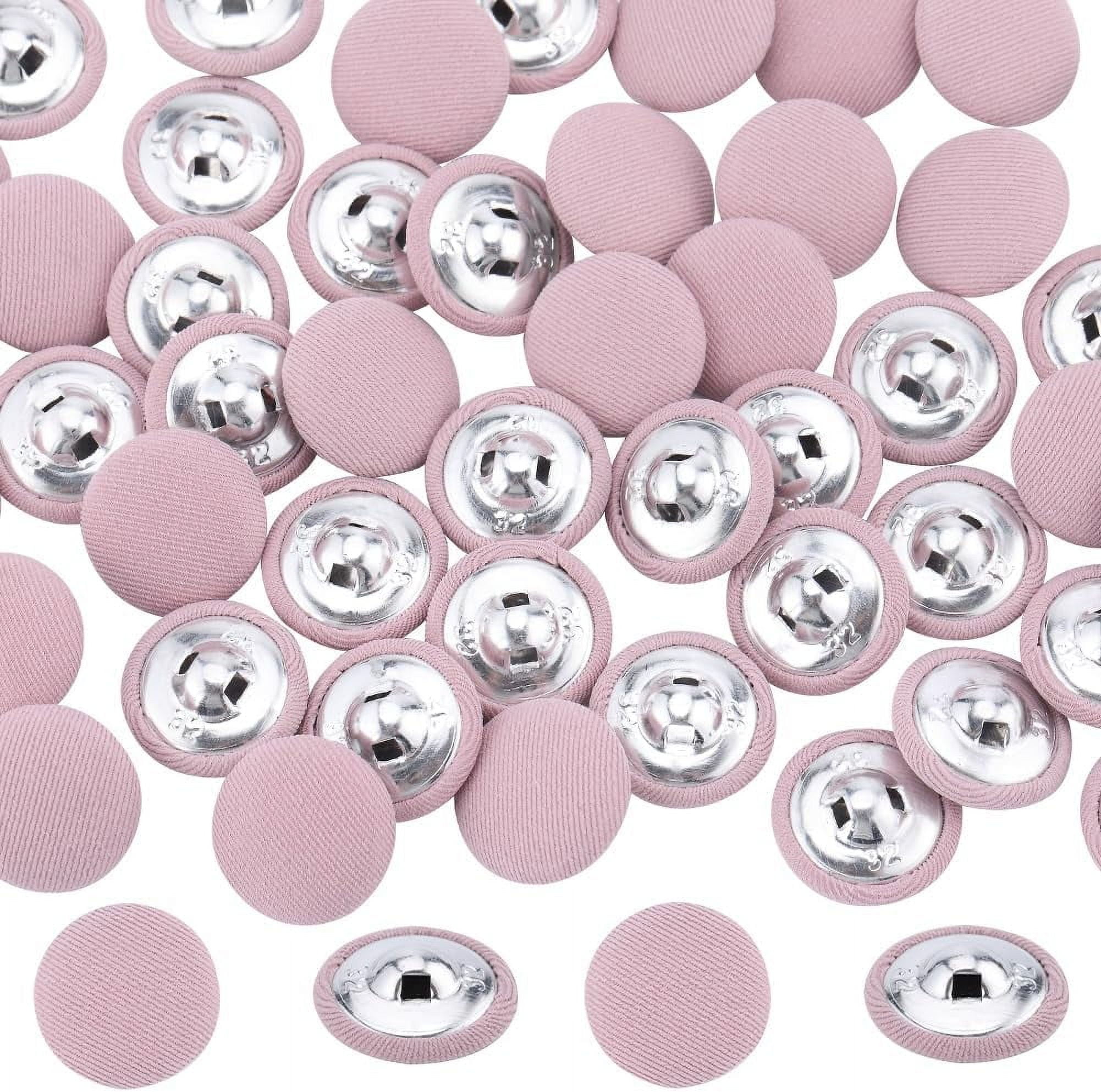 50PCS Cloth Shank Buttons Round Shaped Sewing Button Women Suit Woolen ...