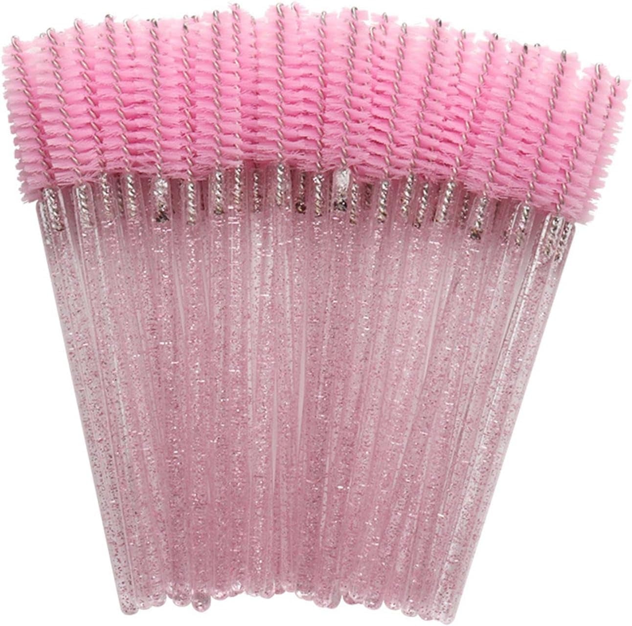50PCS Crystal Mascara Wands, Disposable Portable Eyelash Brushes Makeup ...