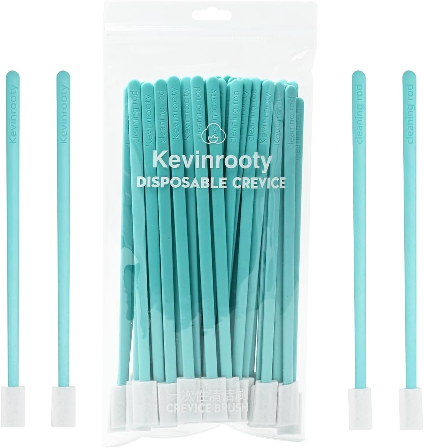 50PCS Disposable Crevice Cleaning Brush Kit, Disposable Toilet Brush ...